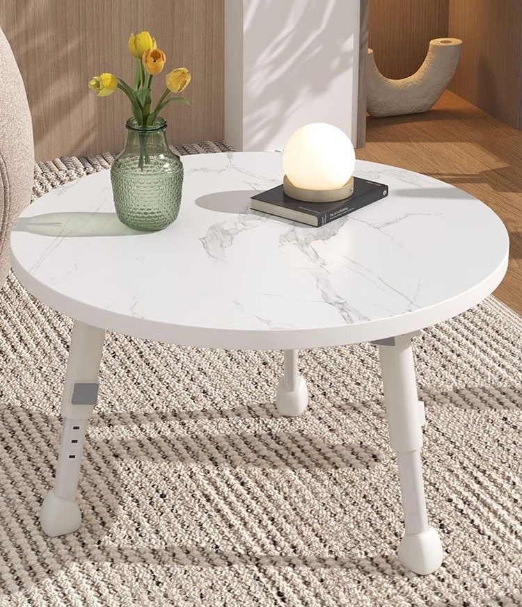 [Adjustable] Coffee Table Small round Table Subnet Red Bedside Table ...