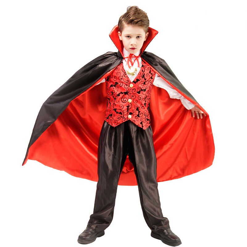 Scary Vampire Boys Fantasia Halloween Cosplay Carnival Party Kids Child ...