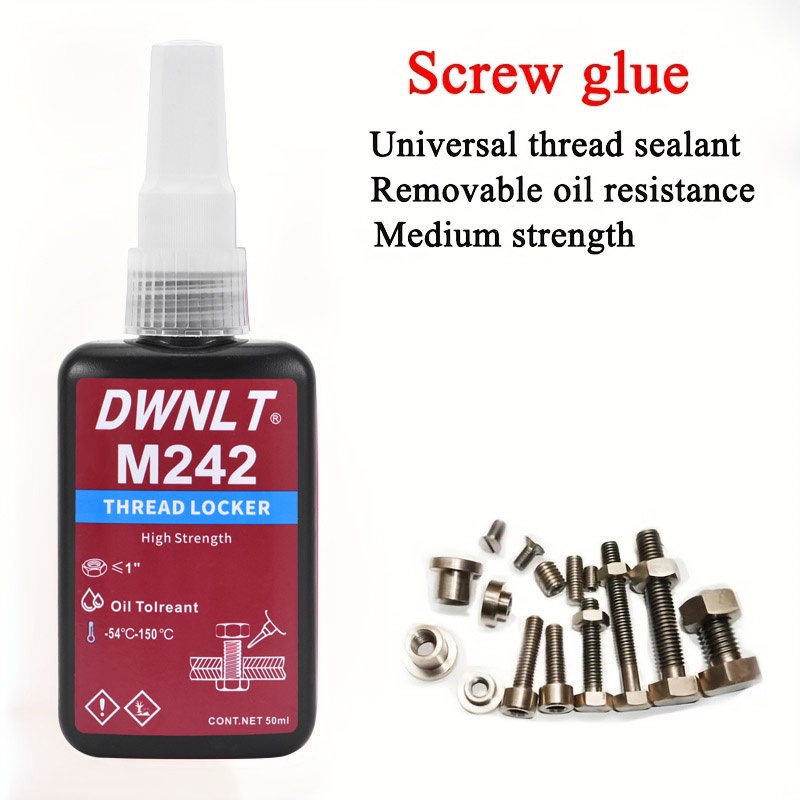 50ml Thread Locking Adhesive, High-Temperature Removable Glue for Metal ...
