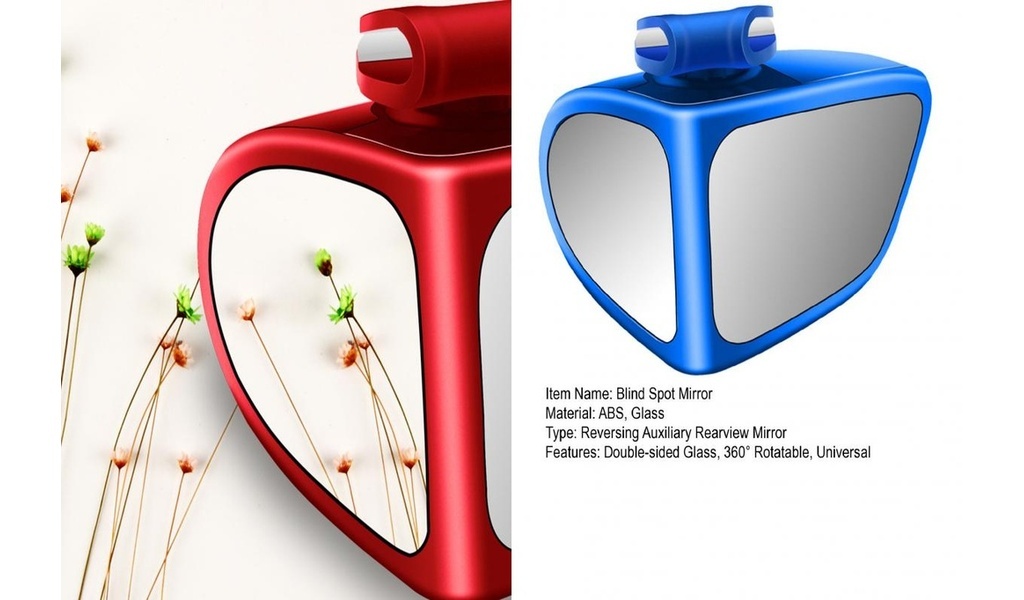 Skym* Adjustable Rearview Mirror 360° Rotatable Car Blind Spot Mirror ...