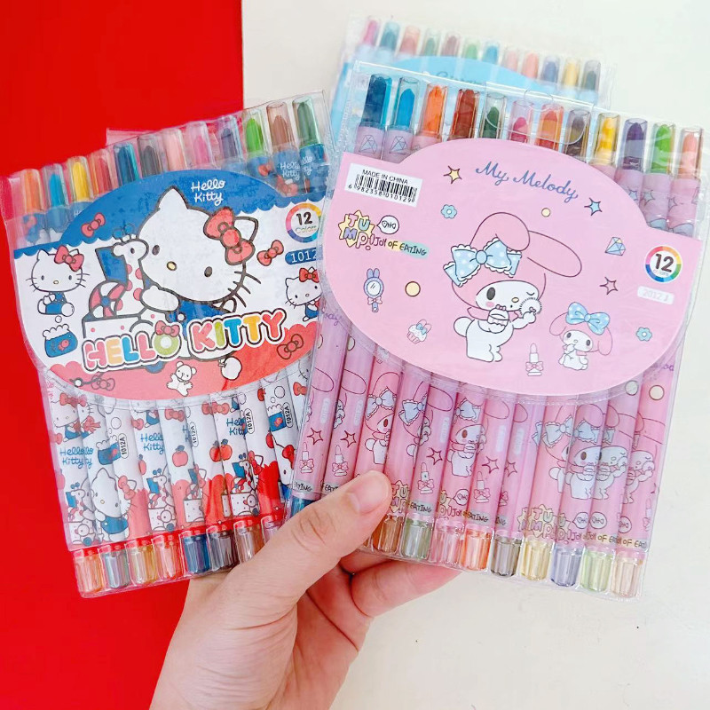 Kawaii Anime Kuromi Rotation Drawing Pen My Melody Cute Cartoon 12 ...