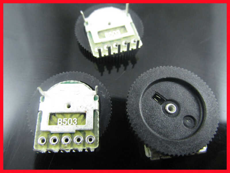 B503 dial potentiometer 50K 5-pin dual 16 * 2mm disc diameter 16mm ...