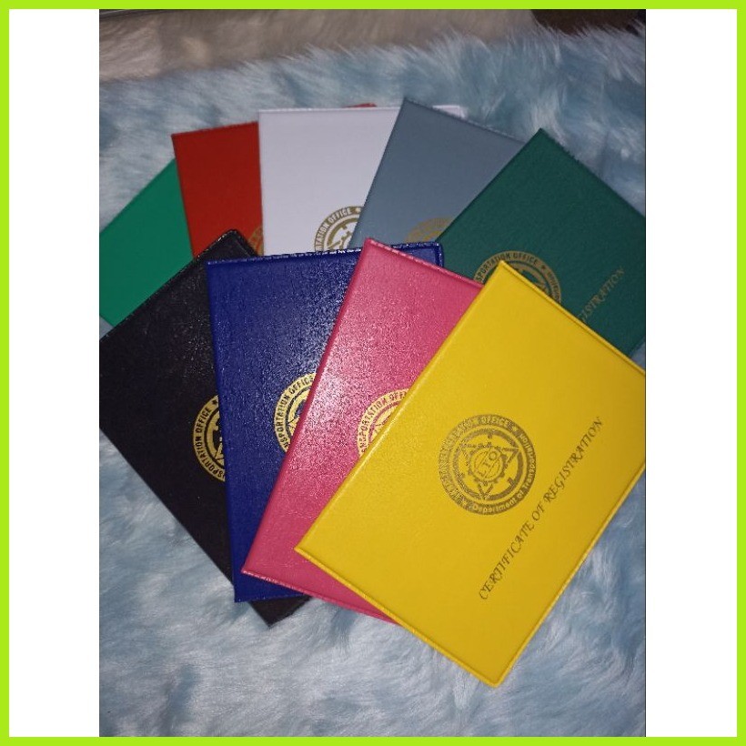 ♻︎ CERTIFICATE OF REGISTRATION AND LTO DOCUMENTS CARD HOLDER ( W/ GOLD ...