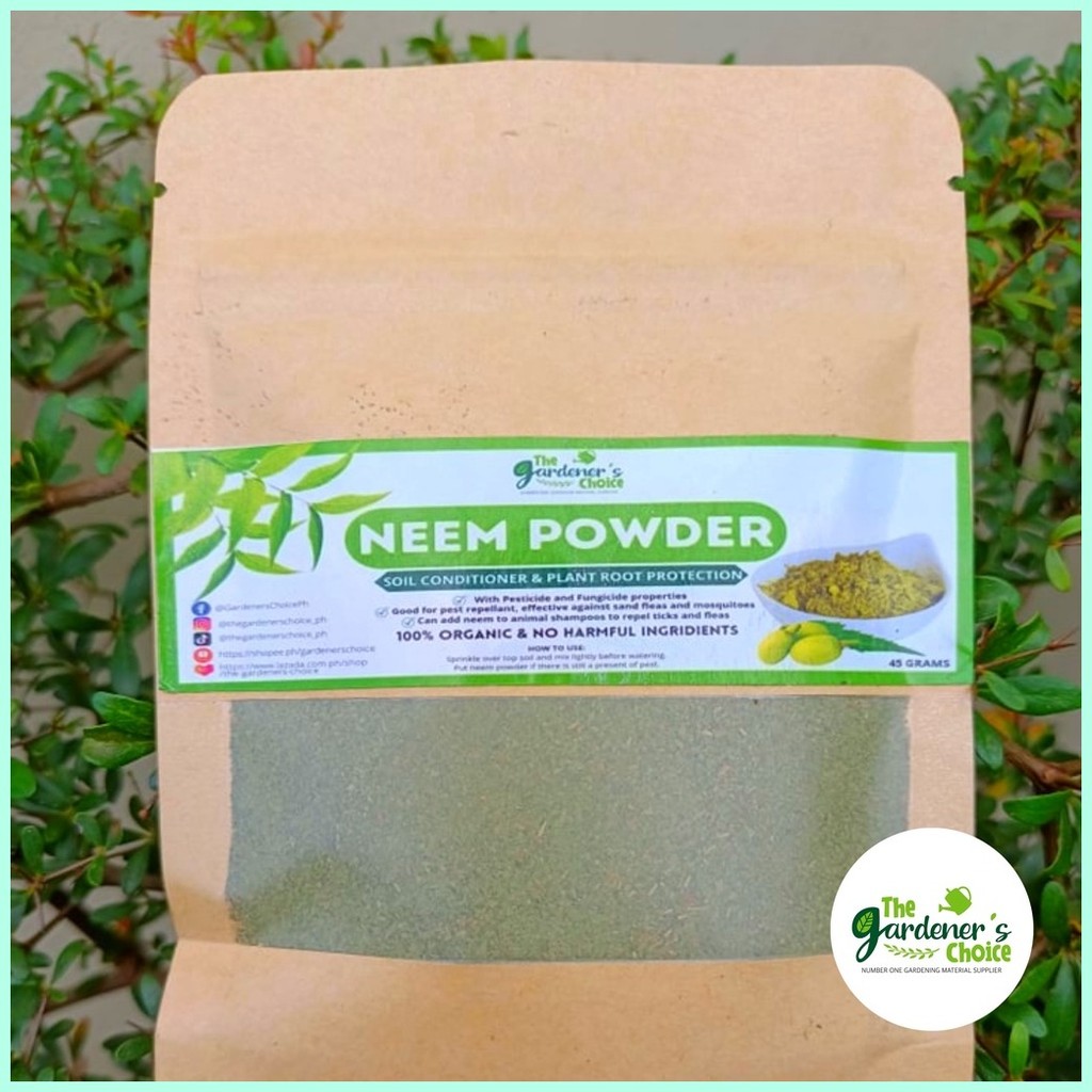 NEEM POWDER- 45grams - SOIL CONDITIONER AND PLANT ROOT PROTECTION/ THE ...