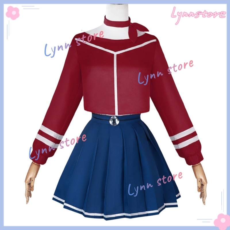 Mita Cosplay Costume&Wig MISIDE Mita Cosplay Costume Dress Hats Full ...