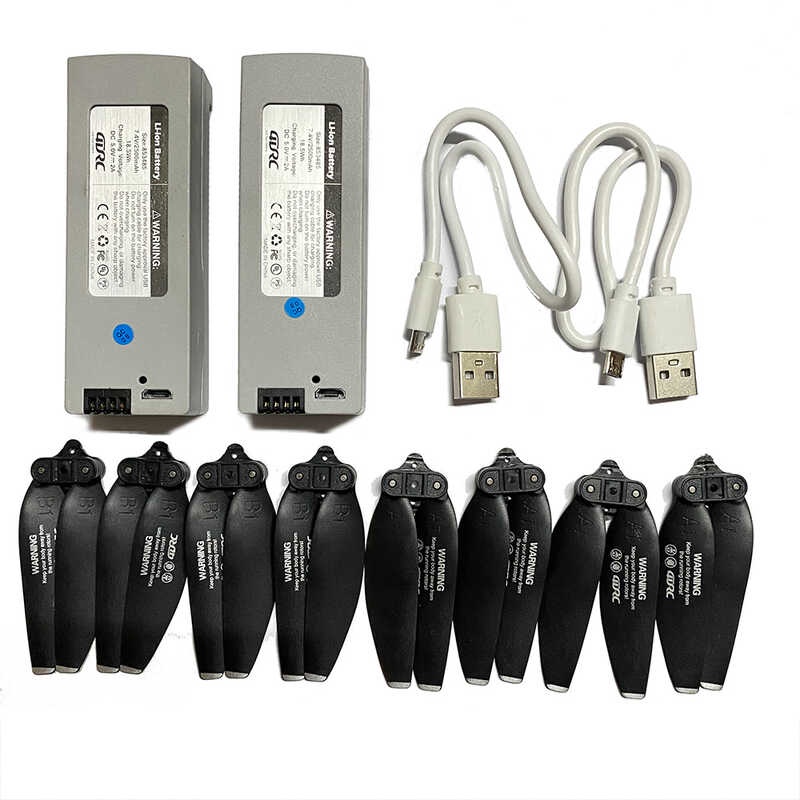 4DRC F8 Battery Propeller Blades Props USB Charger para sa 4D-F8 Fast ...