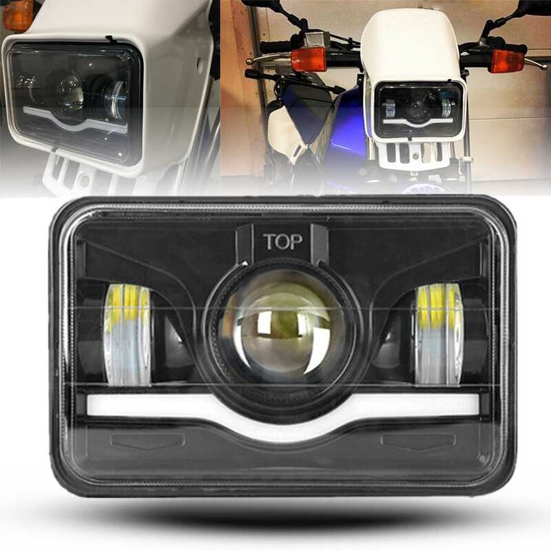 4x6" LED Light Sealed Beam Headlamp DRL 4x6 Inch Motorcycle Headlight ...