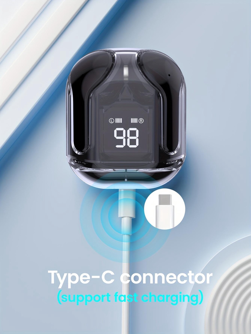 Earbuds 1pcs(Freebie:case+ korean style keychain) Colorful True ...