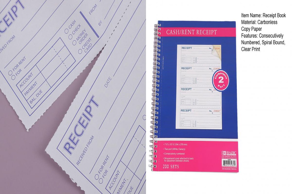 [WMP] Spiral Receipt Book Invoice Receipt Book 200 Sets 2-part ...