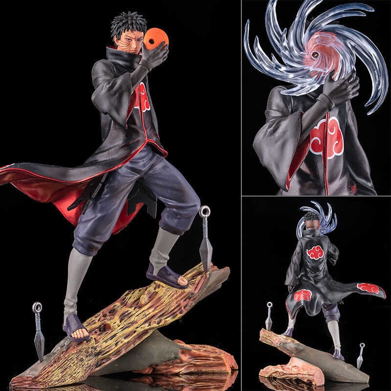 26 Cm Naruto Anime Figure Obito Uchiha Tobi Head Changeable Action ...
