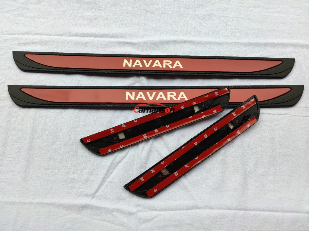 Car Side Door Sill Strips For Nissan Navara 2017 2024 Accessories Anti ...