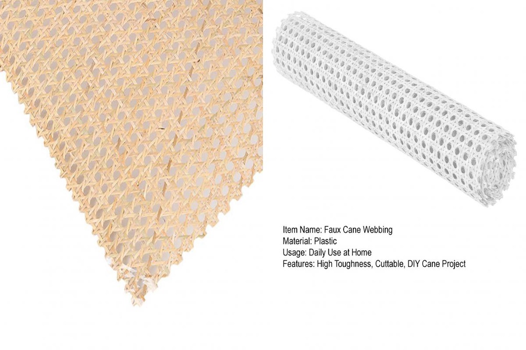 yakhsu| Diy Rattan Webbing Diy Faux Cane Webbing for Furniture and ...