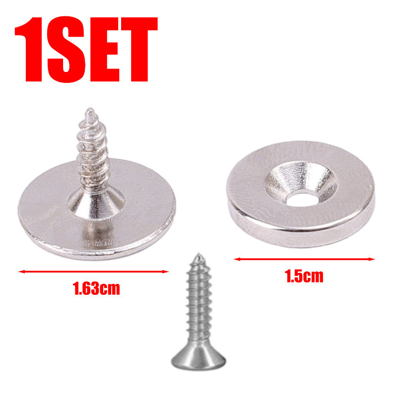 Drawer Cupboard Door Magnet Clasps - Round Magnet Screws Kit - Home ...