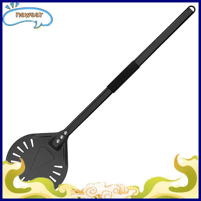 Metal Pizza Turning Peel Oversize Professional Long Round Pizza Tool ...