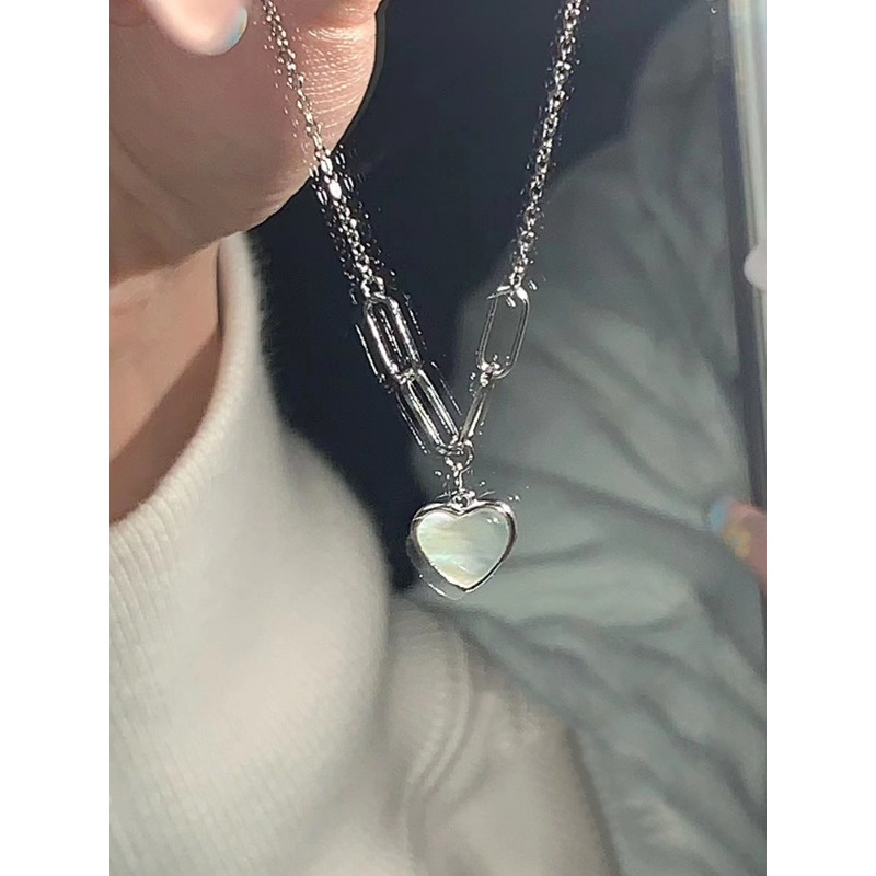 Cod Fritillary Love Necklace for Women Light Luxury Design Gentle Sweet ...