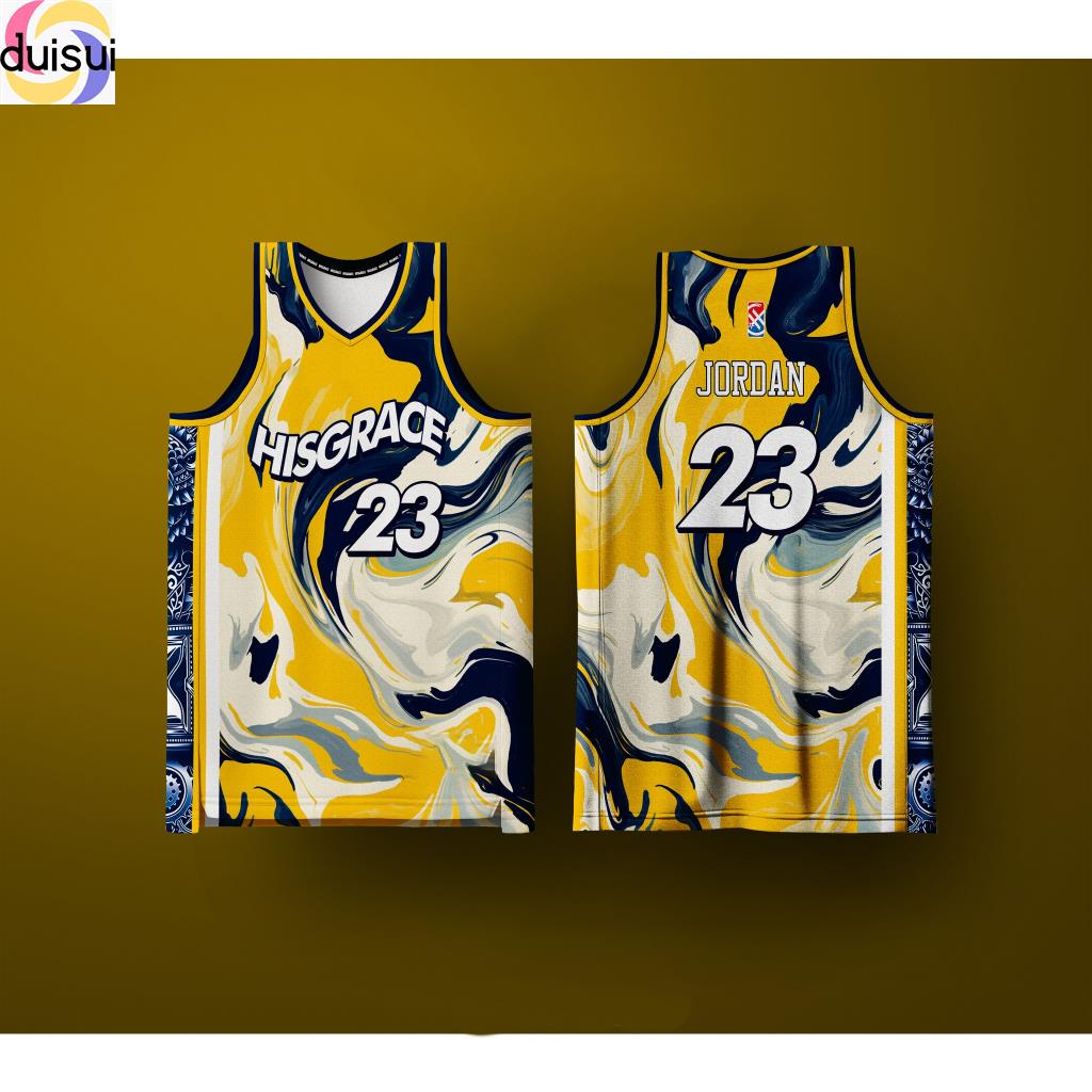 Duisui BASKETBALL CONCEPT JERSEY BLUE YELLOW WHITE LIQUID FULL SUBLIMATION JERSEY | Shopee ...