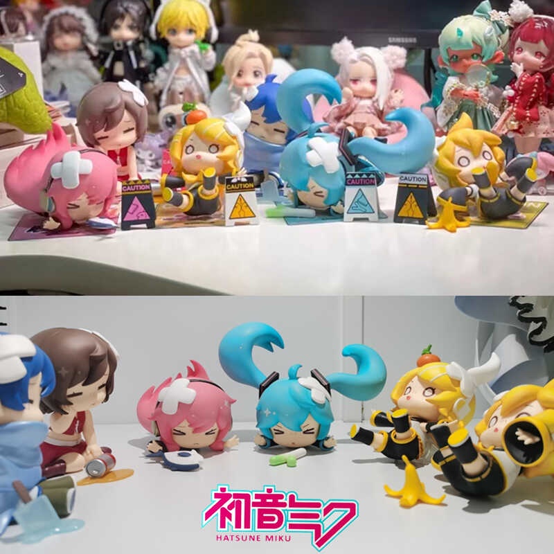 Falling Hatsune Miku Blind Box VOCALOID Anime Figures Model Fufu Doll ...