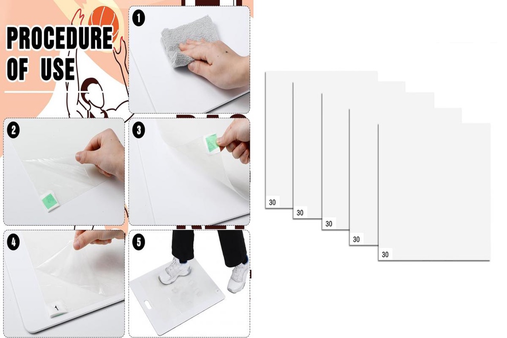 [AM] Basketball Shoe Traction Pad Basketball Sticky Adhesive Mat Highly ...