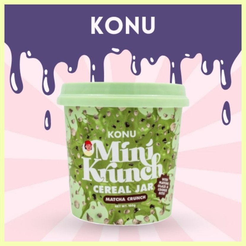 ㄨ ☭ Konu Mini Krunch Cereal Jar (Medium Size 160 grams, Small Size 150 ...