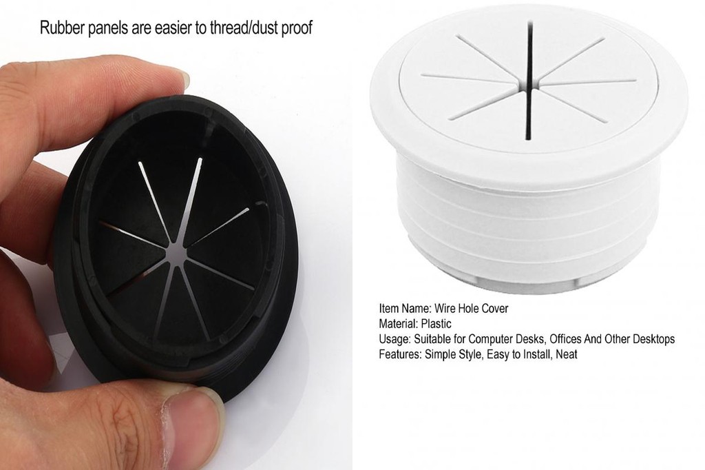 COD| Wire Hole Cover Desk Wire Hole Cover Office Desk Cable Grommets ...