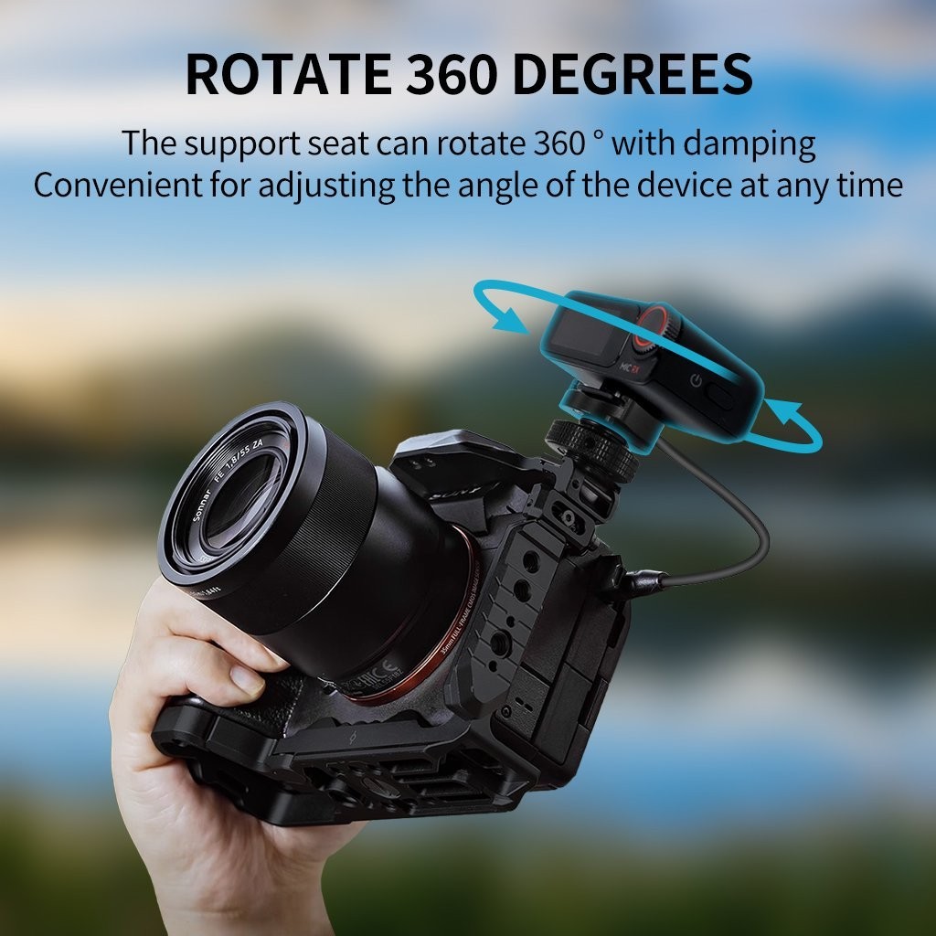 Camera Flash Wireless Microphone Support Cold Shoe Mount for DJI Mic ...