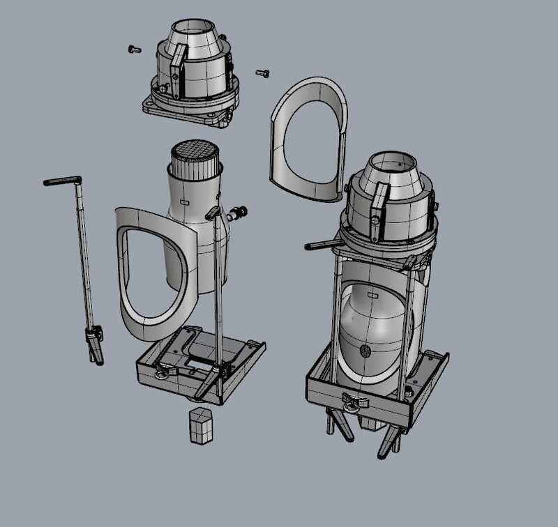 645 Pump with Internal Structure Explosion Diagram Rhino/C4D/3Dmax/Maya ...