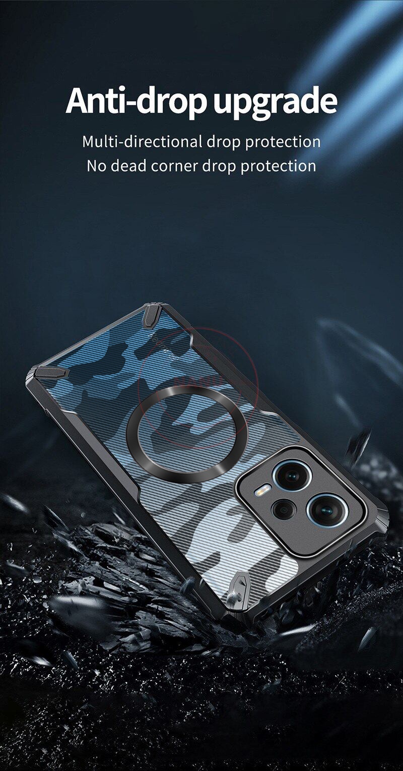 NANU For Xiaomi Redmi Note 12 Pro 5G Magnetic Hard [Camouflage Bull ...