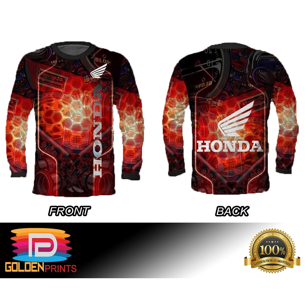 HONDA LONGSLEEVE FULL SUBLIMATION VERSION 1 | Shopee Philippines