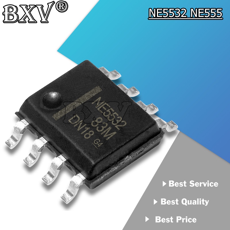 20pcs NE5532DR SOP8 NE5532 SOP N5532 5532DR SMD NE555 SOP Chip | Shopee ...