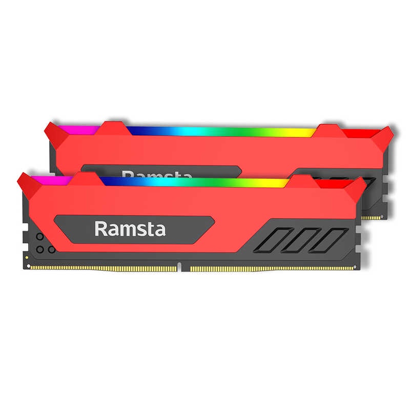 Ramsta RGB Ram Memory Ddr4 16Gb ( 8Gb X2 ) ( 8Gb *2 ) 2400Mhz Computer ...