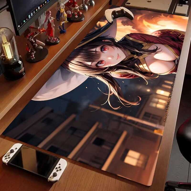 1pc Anime Sexy Girl Megumin Mouse Mat Desk Mat With Pad Gaming ...