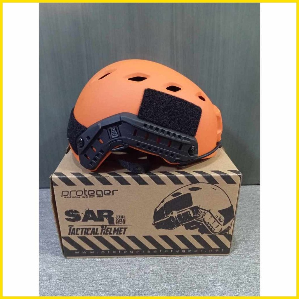 Proteger SAR Tactical Helmet Orange | Shopee Philippines