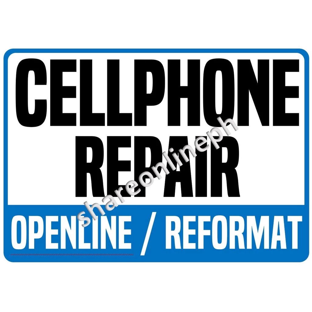 Repair Cellphone Accessories LCD Laminated Signage Sign Boards Wall ...