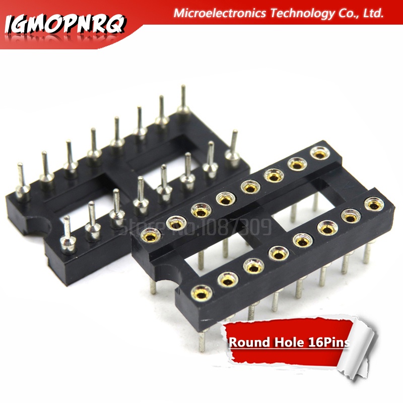 10pcs DIP16 Round Hole 16 Pins 2.54MM DIP 2.54 IC Sockets Adaptor ...