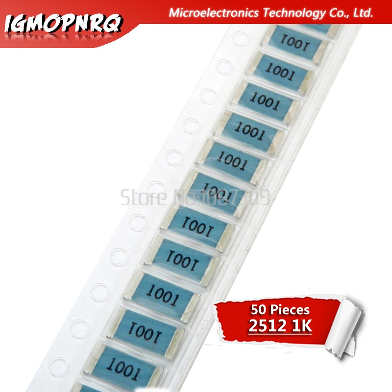 50PCS 2512 SMD Resistor 5% 1K ohm 1W 102 new original | Shopee Philippines