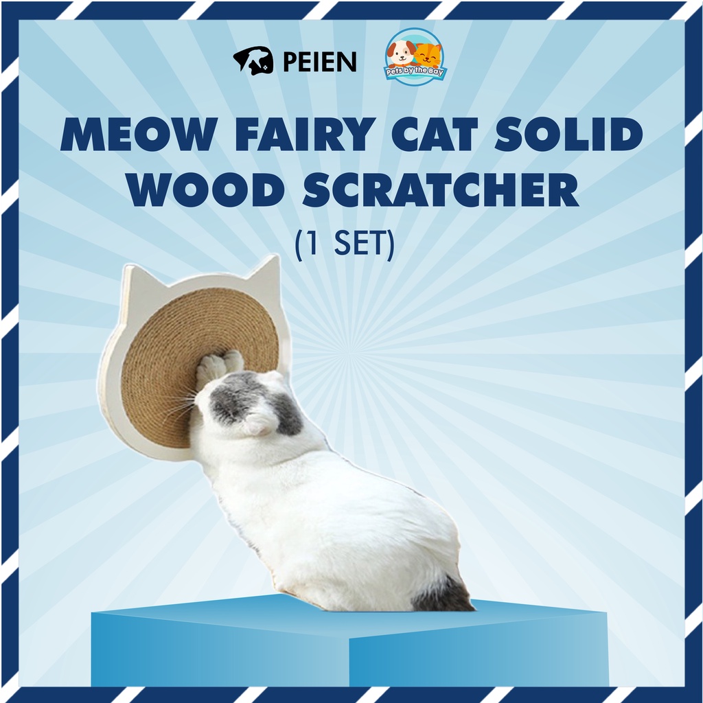 Sisal cat scratching board Meow fairy solid wood paint-free board sisal ...