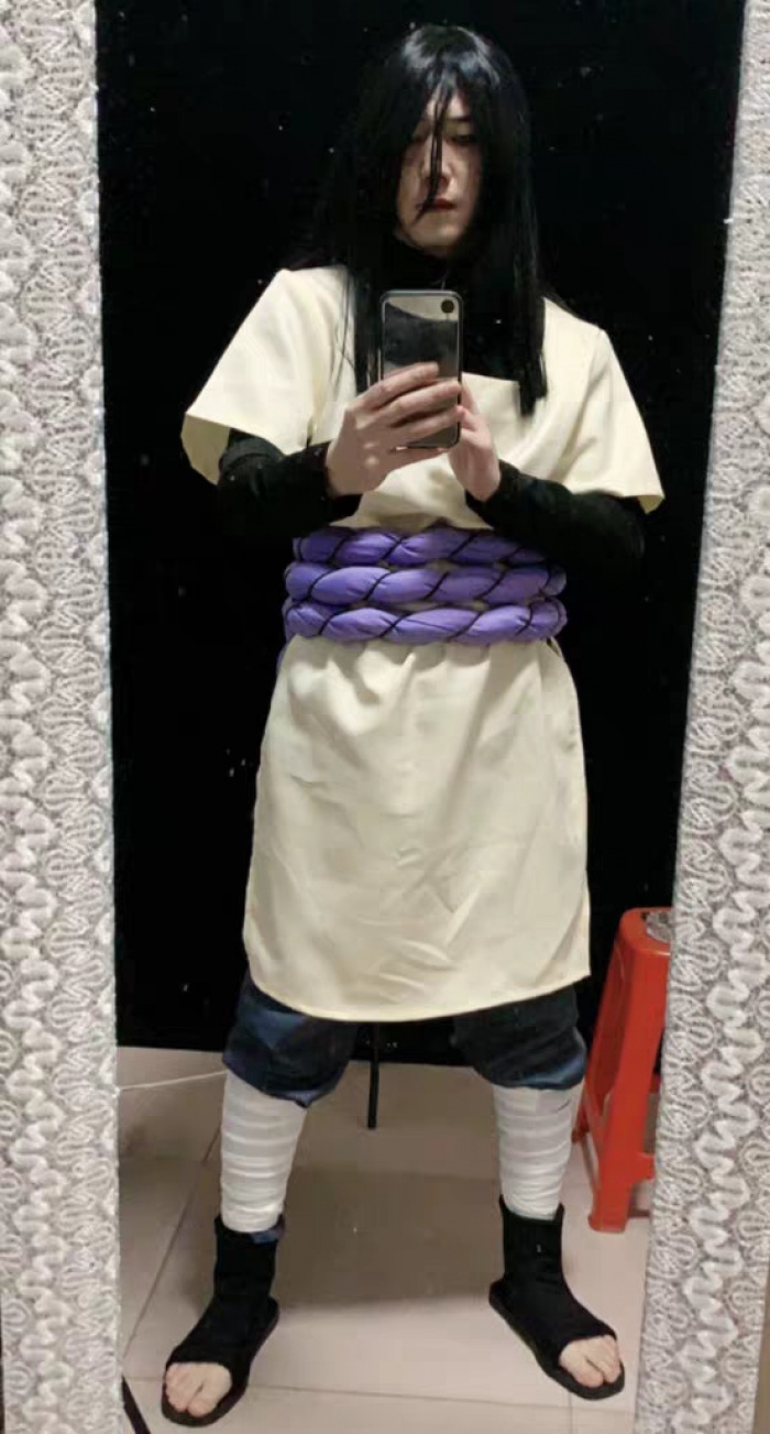 Naruto/Shippuden Anime Cosplay Costume: Orochimaru's Japanese Kimono ...