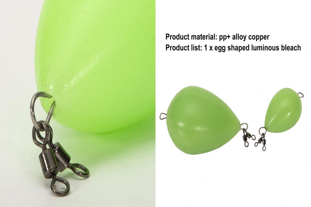 Fishing Egg Float Portable Smooth Surface Durable Night Fishing PP ...