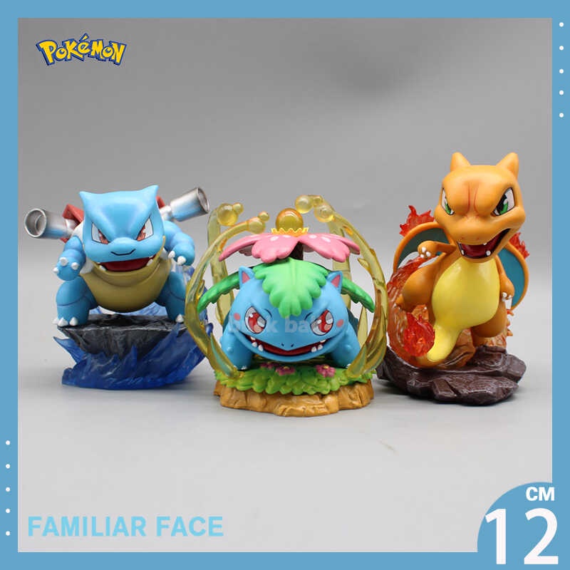 12 Cm - PPAP GK Figure Charmander Bulbasaur Blastoise PVC Anime ...