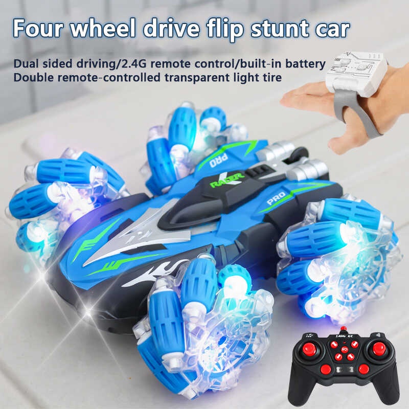 RCChildren's double-sided stunt drift remote control vehicle four-wheel ...