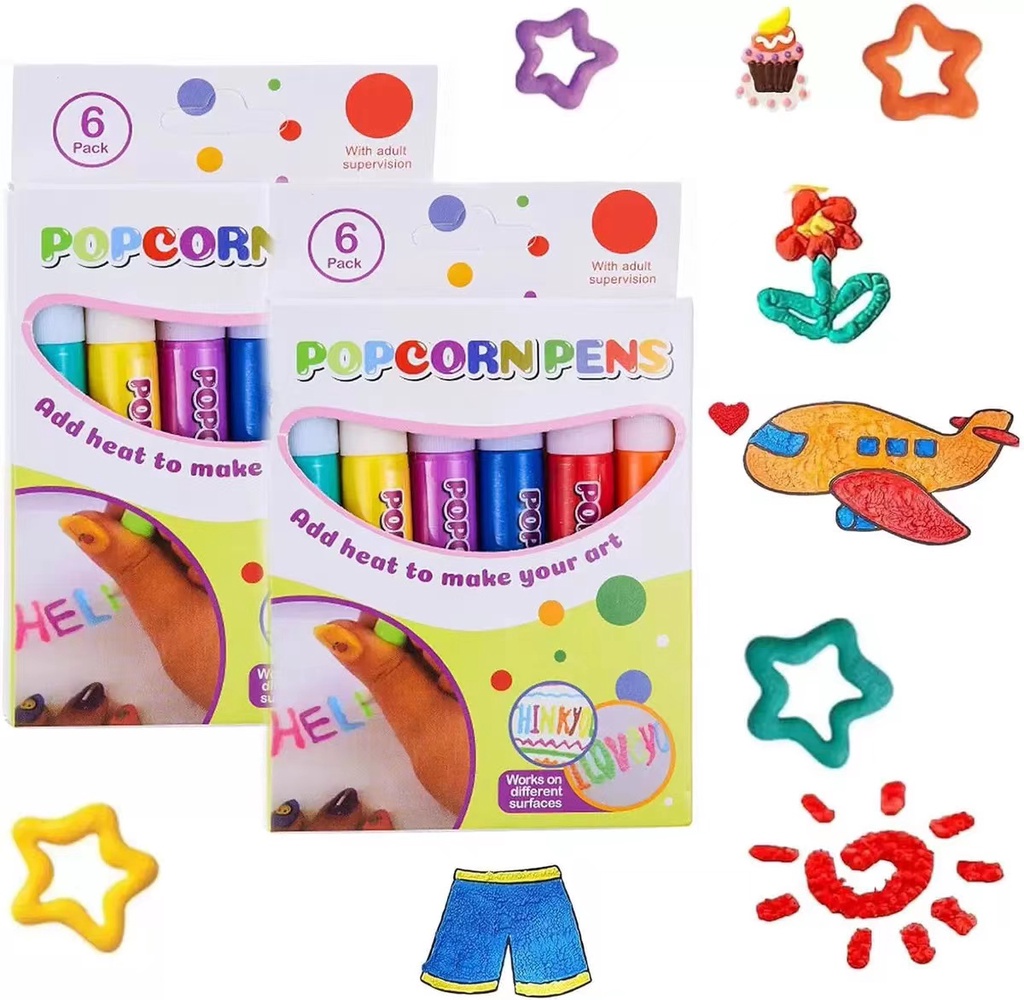 Popcorn Paint Pen Puffy Embellish Decorate Bubble Graffiti DIY ...
