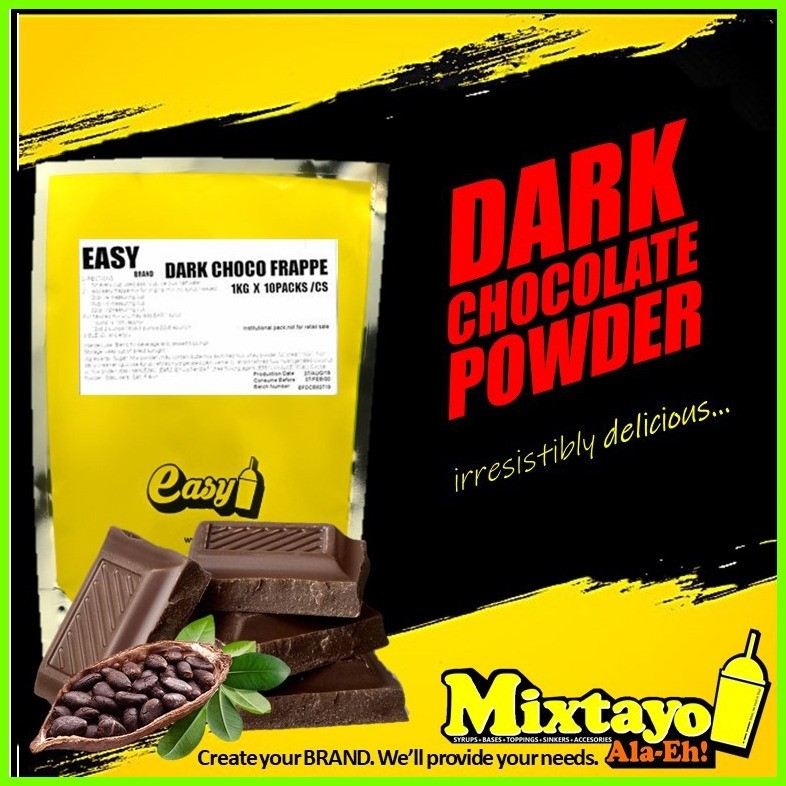 ۞ Dark Chocolate Powder Mix (EasyBrand for Frappe, Milktea, and Ice ...