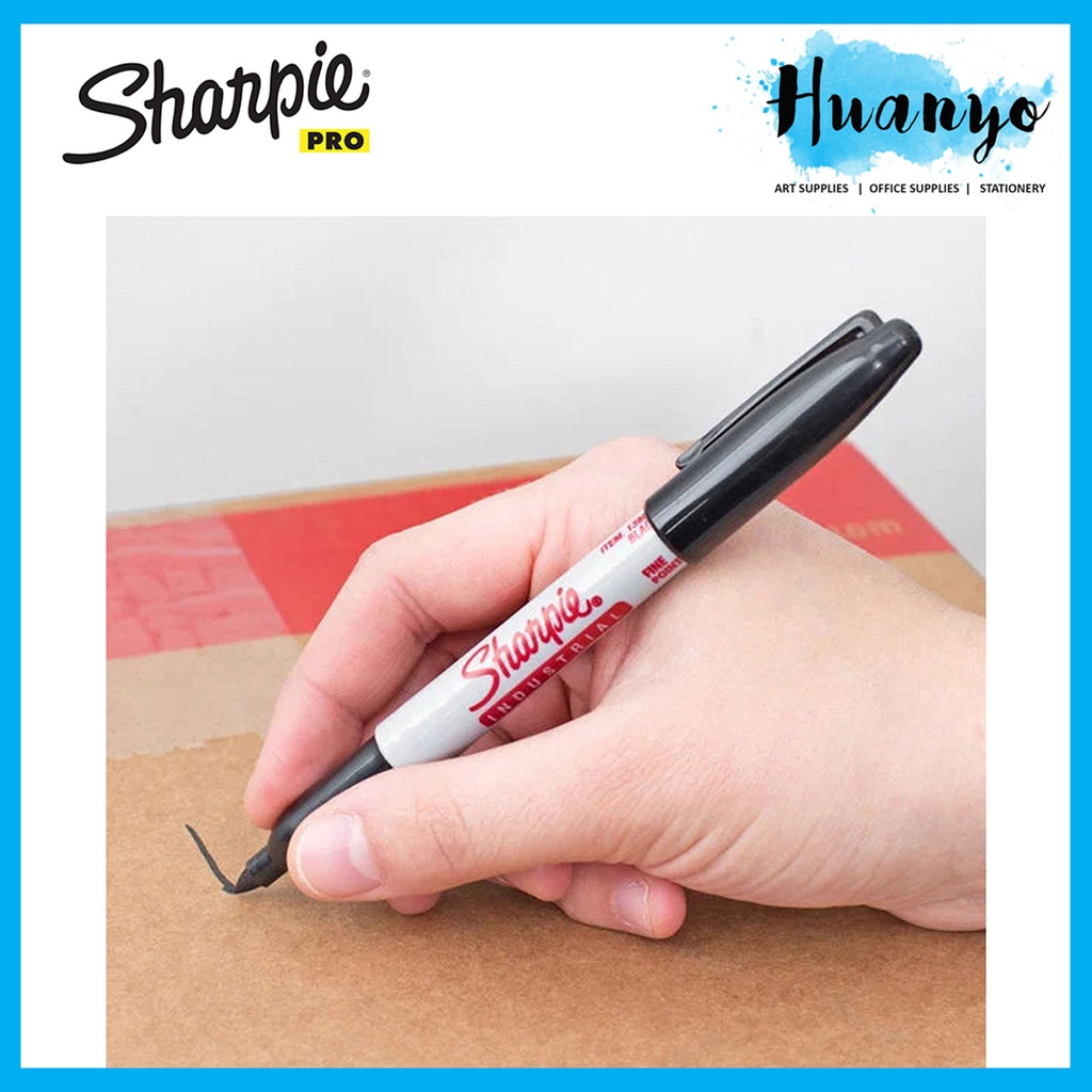 Sharpie Pro Industrial Permanent Marker Pen Fine Tip Black For High ...