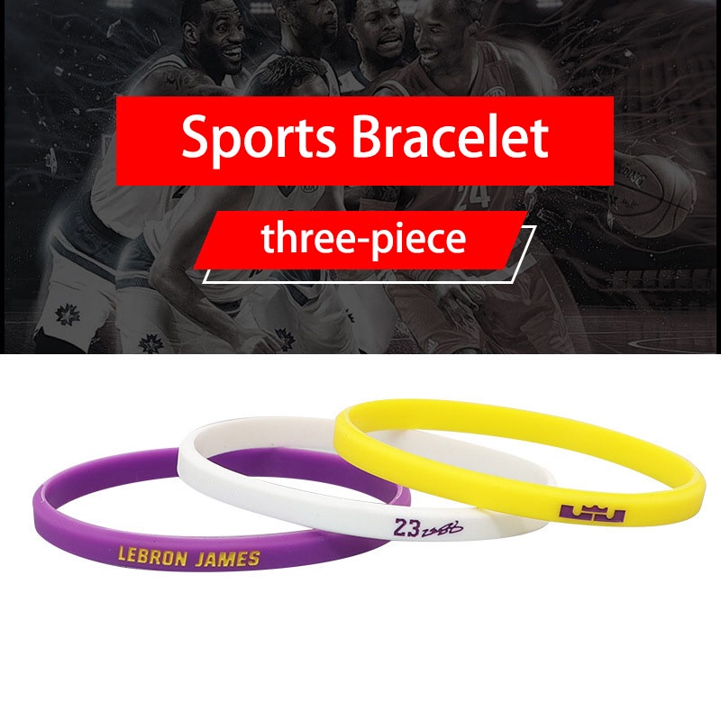 2025 NBA Star Bracelet Sports Bracelet Kobe Curry James Three Piece Set ...