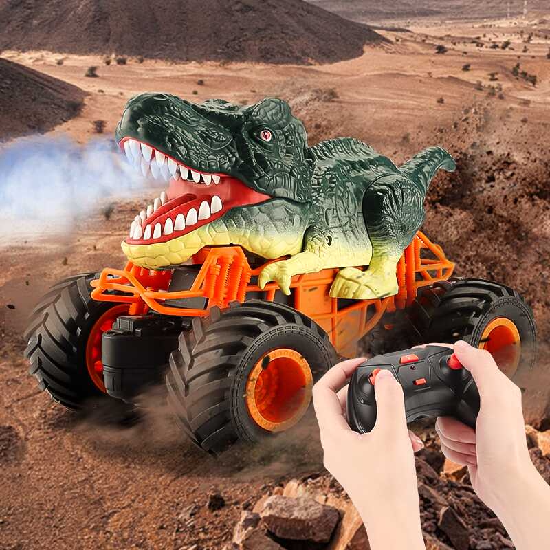 2.4G Dinosaur Spray Remote Control Vehicle Climbing Cross Country ...