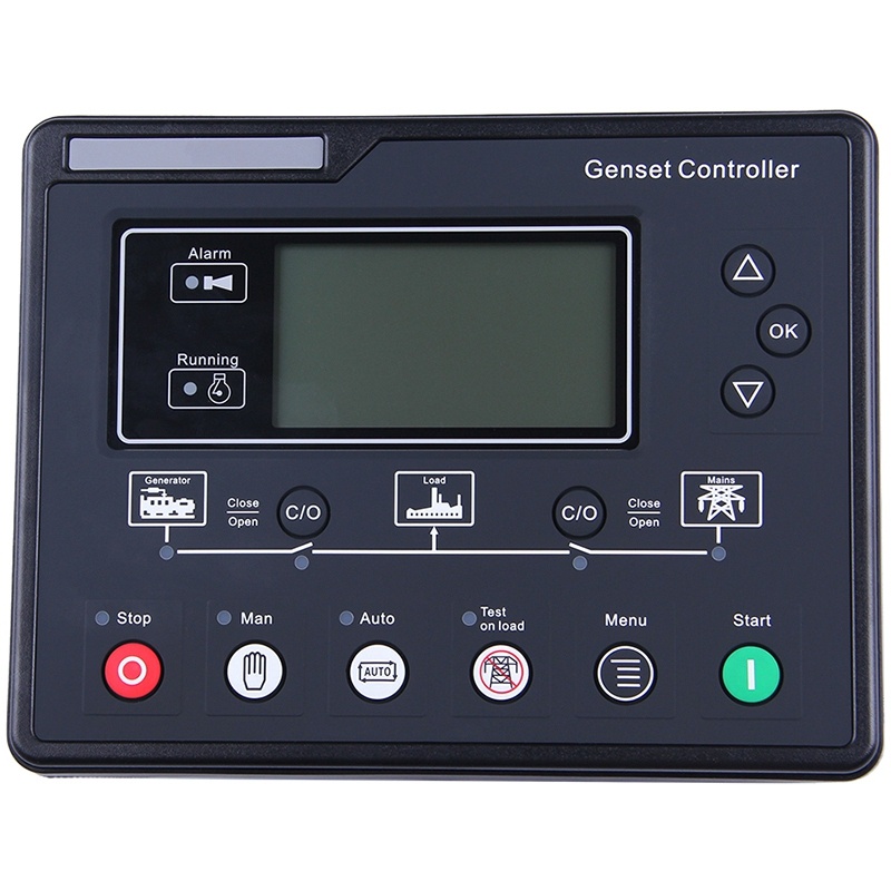 SL6120U AMF Generator Set Controller LCD Automatic Start Genset Ats Control Box Terminal Charge ...