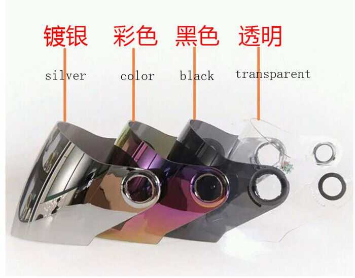 For Arai Motorbike Helmet Lens Transparent Black Golden Lenses Rainbow ...