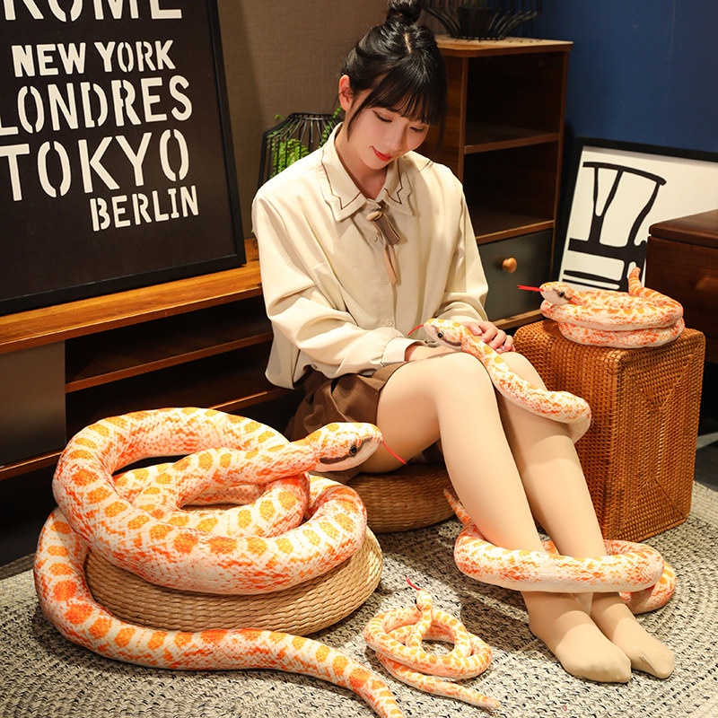 110/160/200/300cm Stuffed Toy Like Real Big Long Snake Python Plush Toy ...