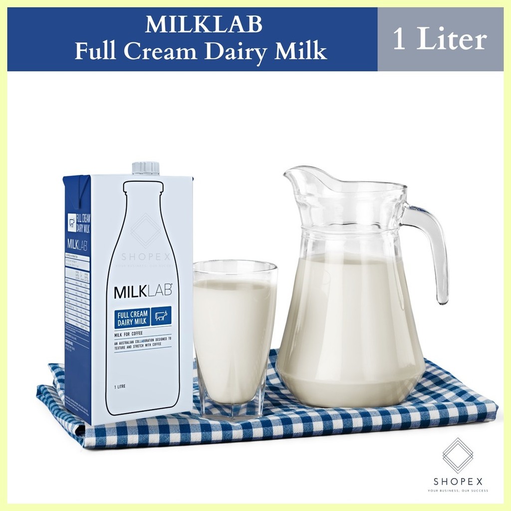 ⊝ Milklab Full cream Dairy Milk 1liter / Full cream dairy milk 1liter ...