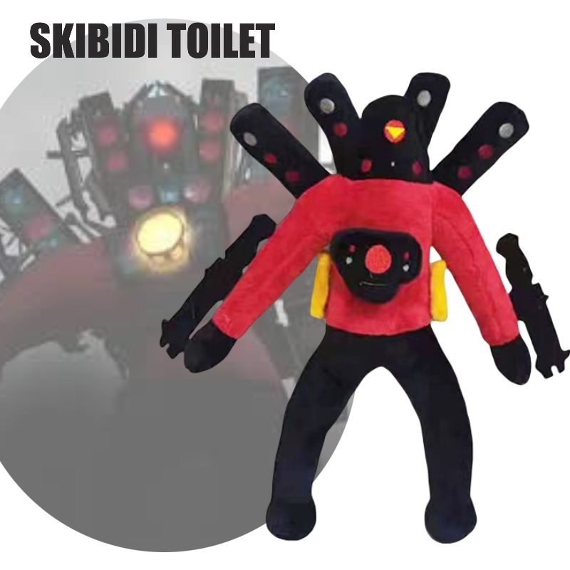Funny Skibidi Toilet Plush Toy Soft And Cuddly 30cm Height | Shopee ...